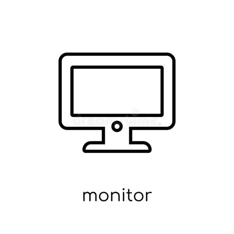 Monitor Icon From Electronic Devices Collection Stock Vector