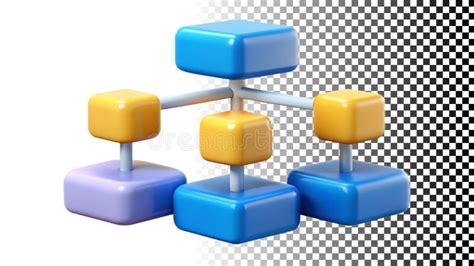 network diagram icon connection structure hierarchy data flow png