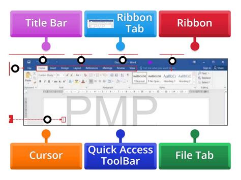 Class Ch MS Word Window Components Labelled Diagram