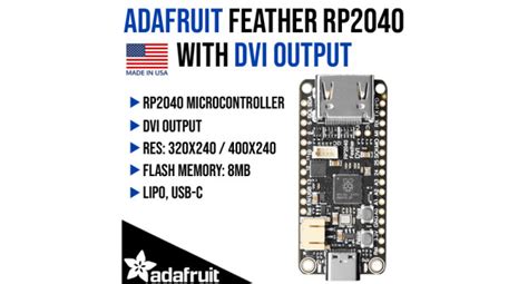 Adafruit Feather Rp2040 With Dvi Output Micro Robotics