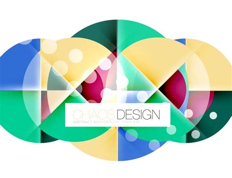 Premium Vector Round Shape Elements Composition Abstract Background