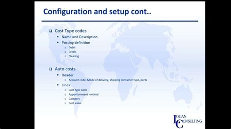 D365 Training Landed Cost Module Configurations Youtube