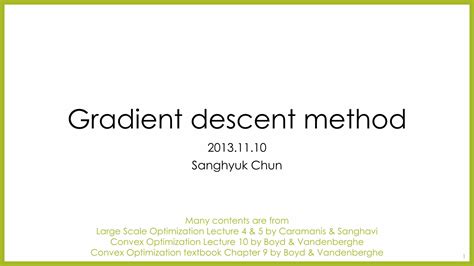 gradient descent method pdf