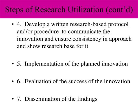 Ppt Research Utilization In Nursing Chapter 21 Powerpoint Presentation Id 3005723