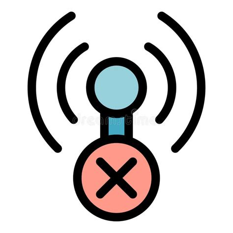 Signal Error Icon Vector Flat Stock Vector Illustration Of Signal