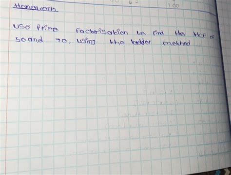 Use Prime Factorisation To Find The Hcf Of Studyx