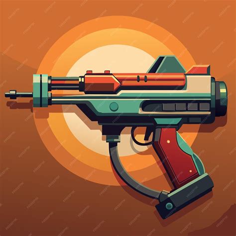 Grappling Hook Gun Vector Design White Background Premium Ai