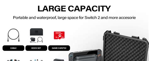 Carrying Game Case For Nintendo Switch 2 Waterproof