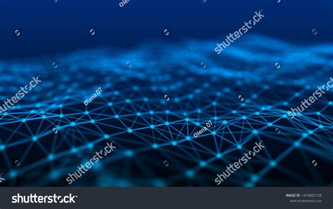 Structure Network Connection Points Lines Data Stock Illustration 1474002728
