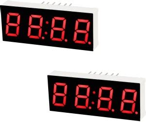 Electrobot Pcs Bit Segment Red LED Digital Display Tube For DIY Or Arduino Timer
