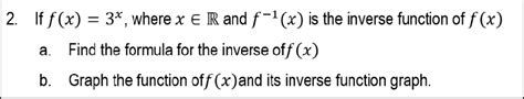 Problem 2 Determine The Inverse Function And Its Graph Figure 7 Download Scientific Diagram