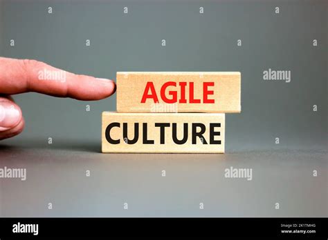 Agile Culture Symbol Concept Words Agile Culture On Wooden Blocks