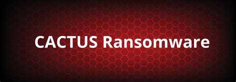 What Is Cactus Ransomware And How Does It Work
