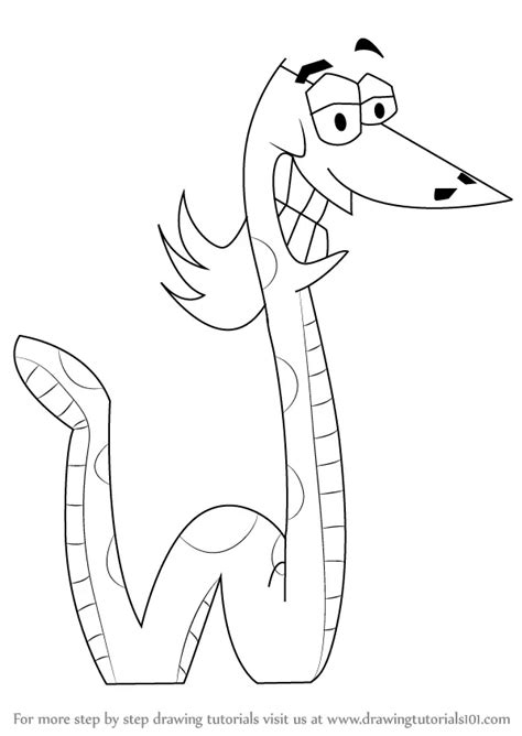 How To Draw Slips Python From My Gym Partner S A Monkey My Gym Partner S A Monkey Step By Step