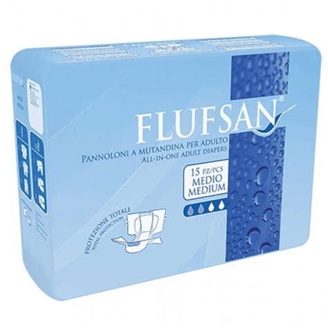 Diapers Adult 15 Night Medium Flufsan Cura Pharm