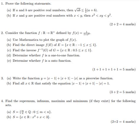 solved 1 prove the following statements a if a and b are