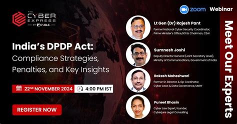 The Cyber Express By Cyble On Linkedin Dpdpact Webinar Cybersecurity Cyberawareness