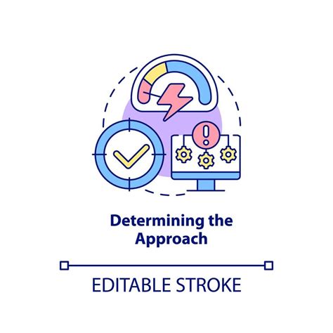 Determining Approach Concept Icon National Security Dealing With