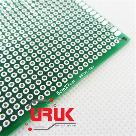 Universal 5x7cm PCB Double Sided Prototype Board UrukTech