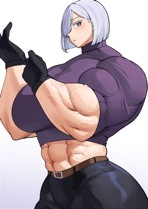 Rule 34 Abs Alternate Muscle Size Breasts Bulky Bulky Female Female