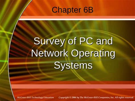 Pdf Survey Of Pc And Network Operating Systems · •network Operating