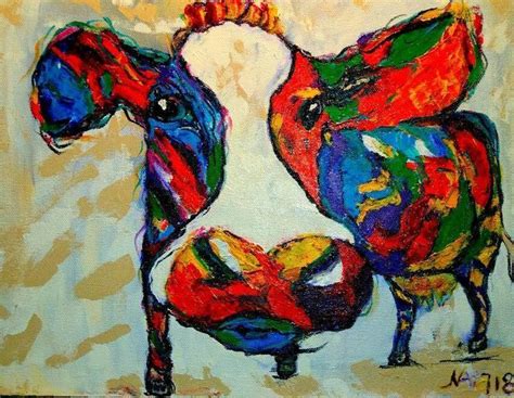 Цветная корова — цена 2800 грн в каталоге Картины Купить товары для дома и быта по доступной