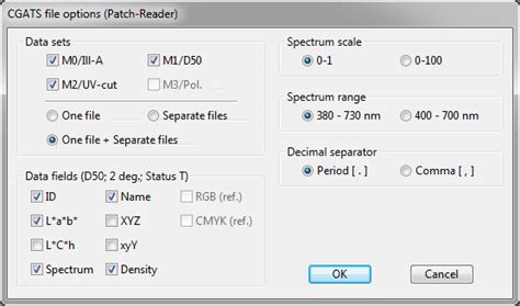patchtool patch reader cgats options dialog