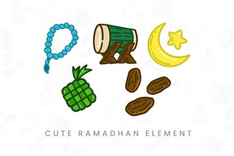 Cute Ramadhan Illustration Pack 1 Graphic By Masjames · Creative Fabrica