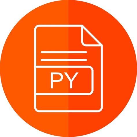 Py File Format Line Red Circle Icon 44190929 Vector Art At Vecteezy