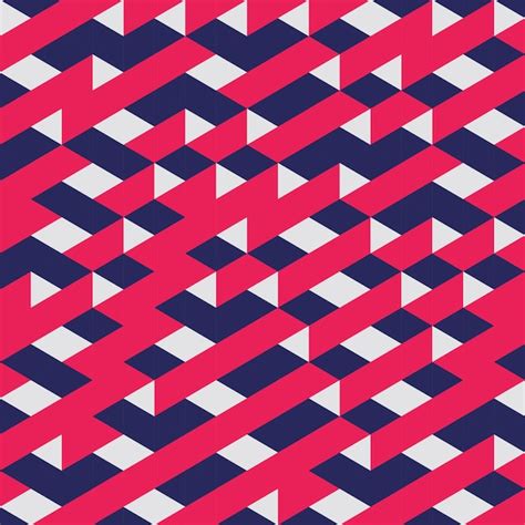 Premium Vector Red Geometric Seamless Pattern Abstract Background