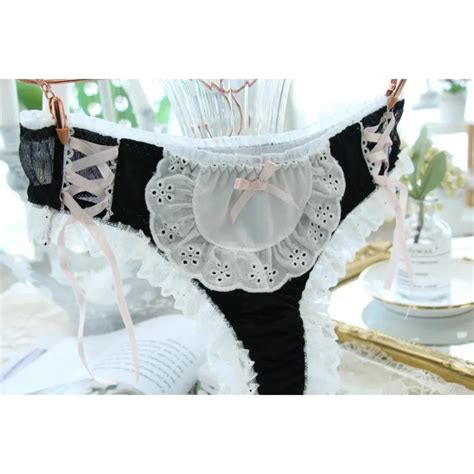 Black And White Lace Cotton Panties For Cute Lingerie Kawaii Stop