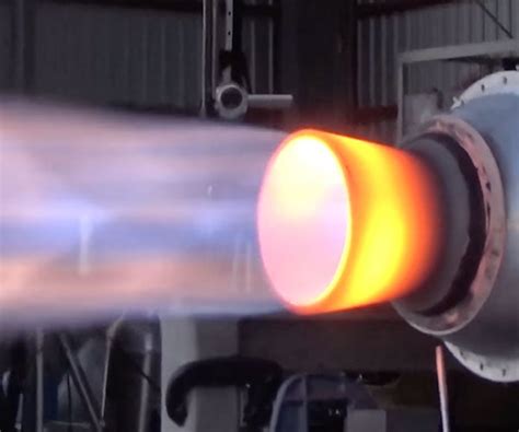 this rocket engine firing test is quite a blast