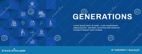 Generations And Aging Web Header Banner And Icon Set Stock Vector Illustration Of Line Generations And Aging Web Header Banner And Icon Set Stock Vector Illustration Of Line