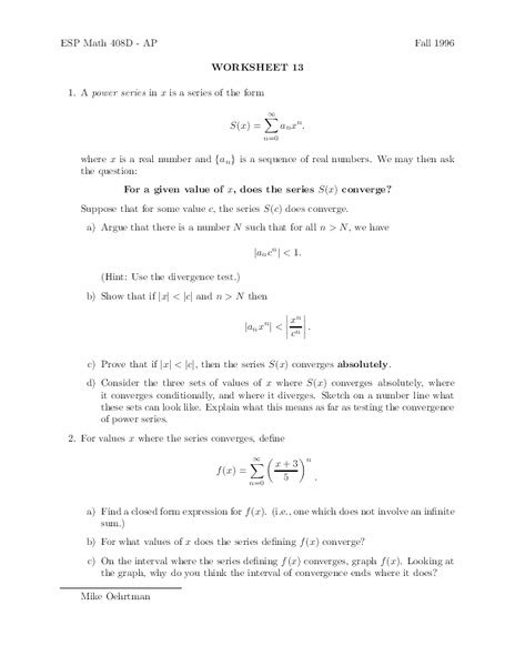 Worksheet 13 Worksheet For 11th Higher Ed Lesson Planet
