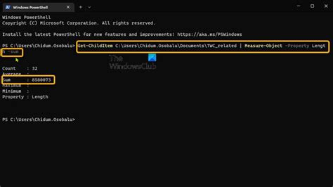 How To Get Folder Size Using Powershell In Windows 1110