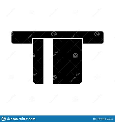 Credit Card Sliding Out from ATM Icon Stock Vector - Illustration of bank, debt: 211061038