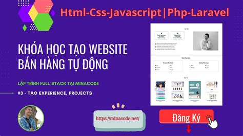khóa học tạo website bán hàng tự động với html css javascript php
