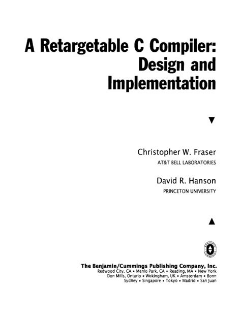 A Retargetable C Compiler Design And Implementation Pdf Parsing