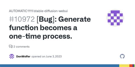 Bug Generate Function Becomes A One Time Process · Issue 10972