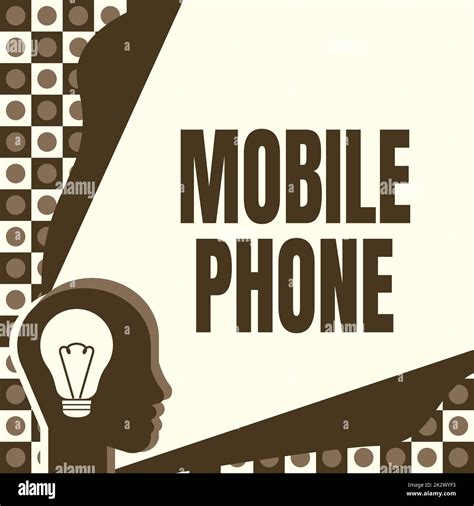 Handwriting Text Mobile Phone Business Showcase A Handheld Device Used