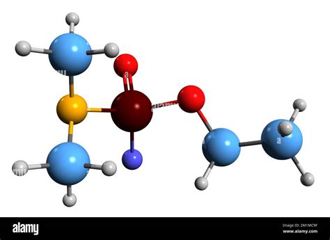 3d Image Of Sanders 8 Skeletal Formula Molecular Chemical Structure