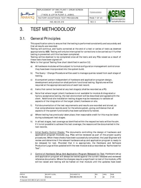 Factory Acceptance Test Procedure For Dcs Page 1 Pdf Information Age Systems Engineering