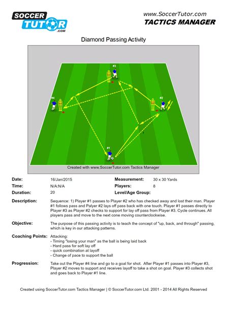 Diamond Passing Activity Pdf
