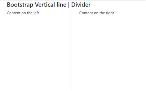 Bootstrap Horizontal And Vertical Divider Css Example