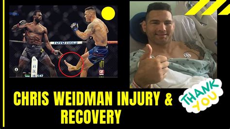 Chris Weidman Leg Break Chris Weidman Leg Injury Against Uriah Hall
