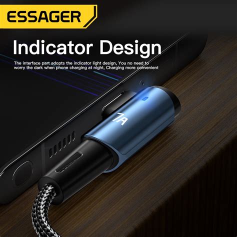 Essager A W Usb To Type C Single Elbow Fast Charger A High Current Fast Charging For Realme