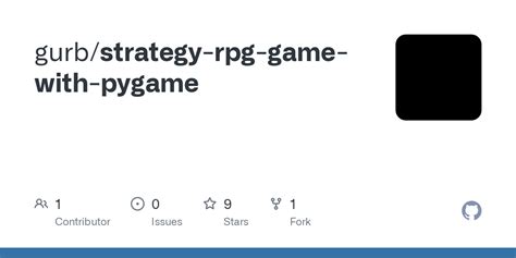 GitHub Gurb Strategy Rpg Game With Pygame