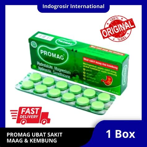 Promag Obat Sakit Maag Dan Kembung Gestrik Box Strip Tablets Lazada