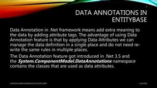 Introducing Entity Framework Core PPTX Databases Computer Software And Applications