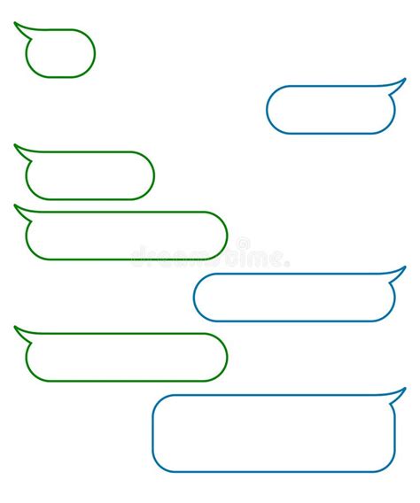 Set Message Icons Dialogue Social Network Chatting Window â€ Vector Stock Vector